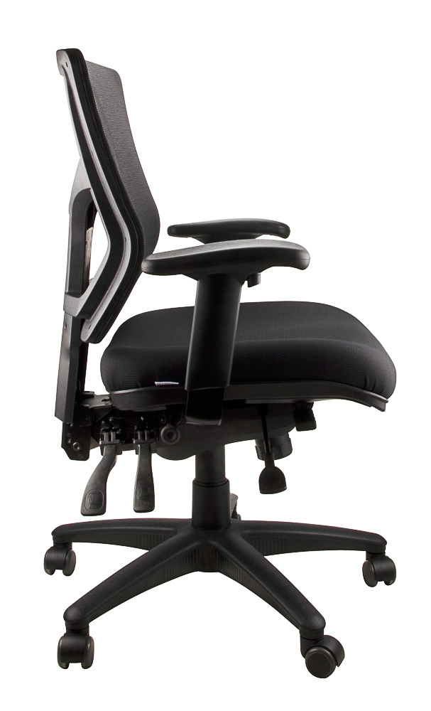 Seville Medium Back Ergonomic Chair | 4-Lever | Seat Slide