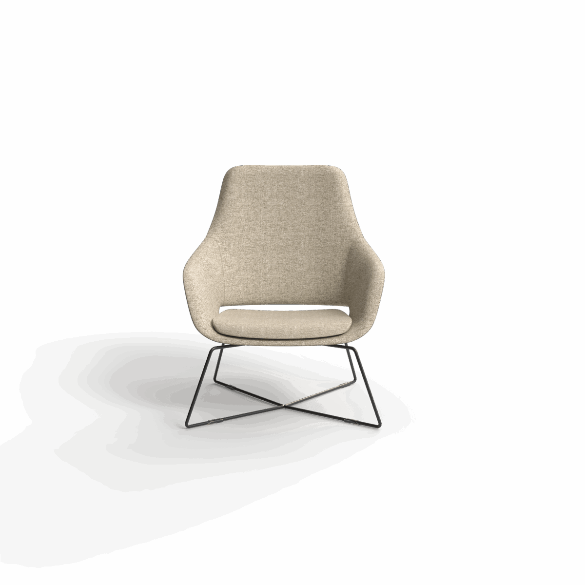 Elaro Lounge Chair | 4 Colours | Wood/Metal Base | 140kg | Abbotts