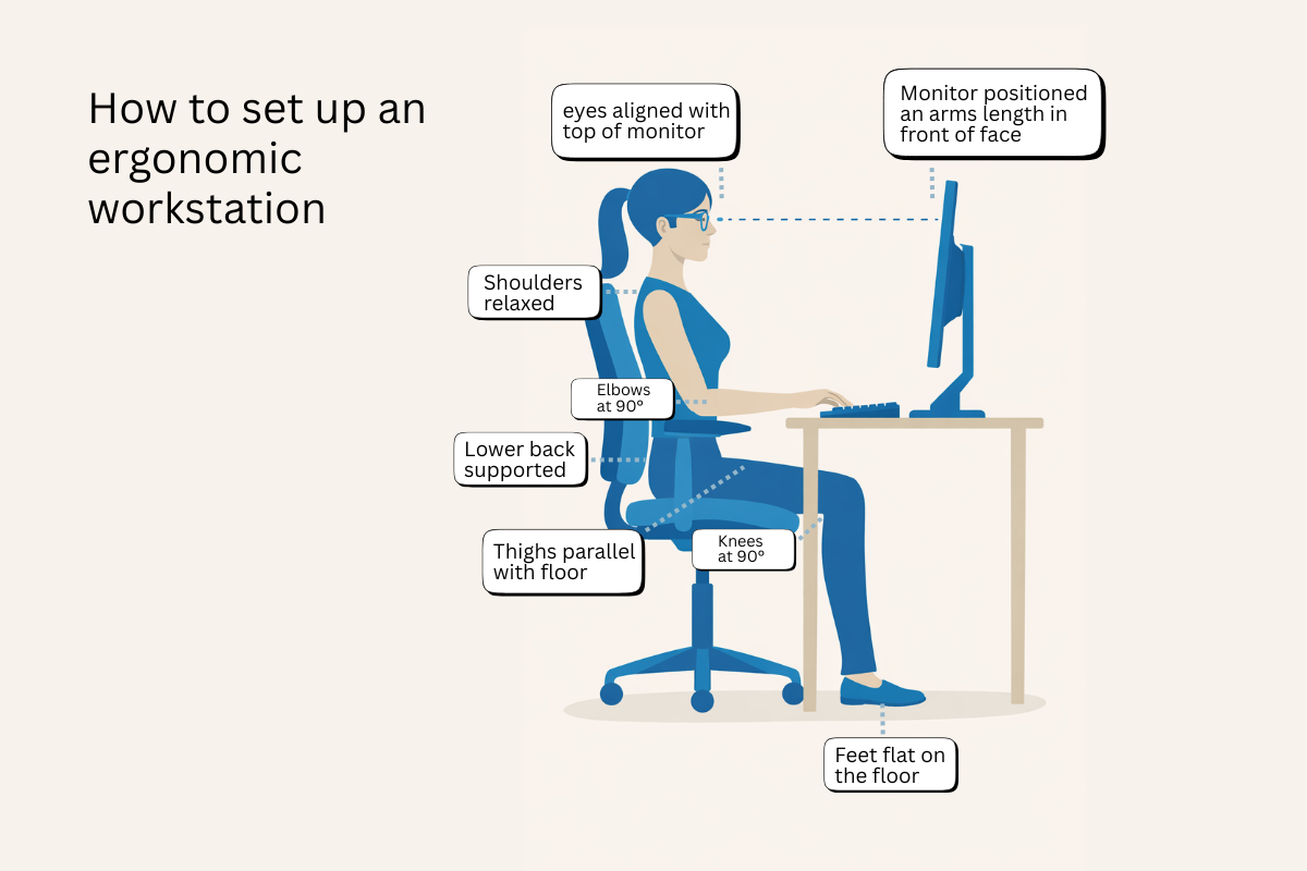 How to Set Up an Ergonomic Workstation at Home | Guide